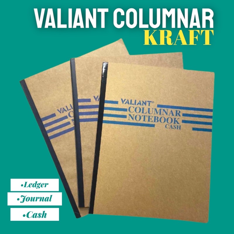 Valiant Columnar Notebook Kraft (Journal,Cash,Ledger)Sold Per Pc ...