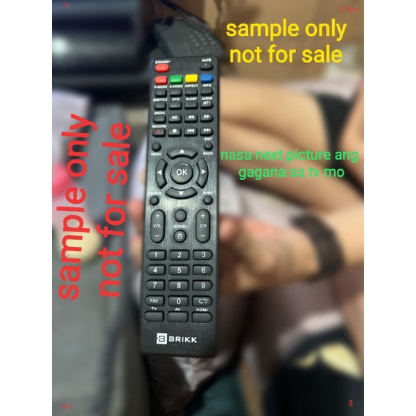 brikk smart tv remote(universal)100% na gagana sa tv mo | Shopee ...