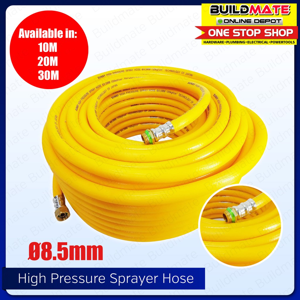 SUNNY 10 Meter High Pressure Sprayer Hose •BUILDMATE• | Shopee Philippines