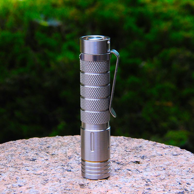 304 Stainless Steel Flashlight xpg2 LED Knurled AA Rechargeable ...