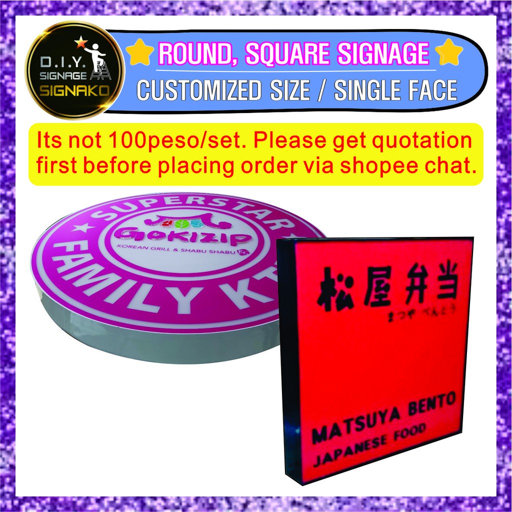 Signako D.I.Y. Signage, Online Shop | Shopee Philippines