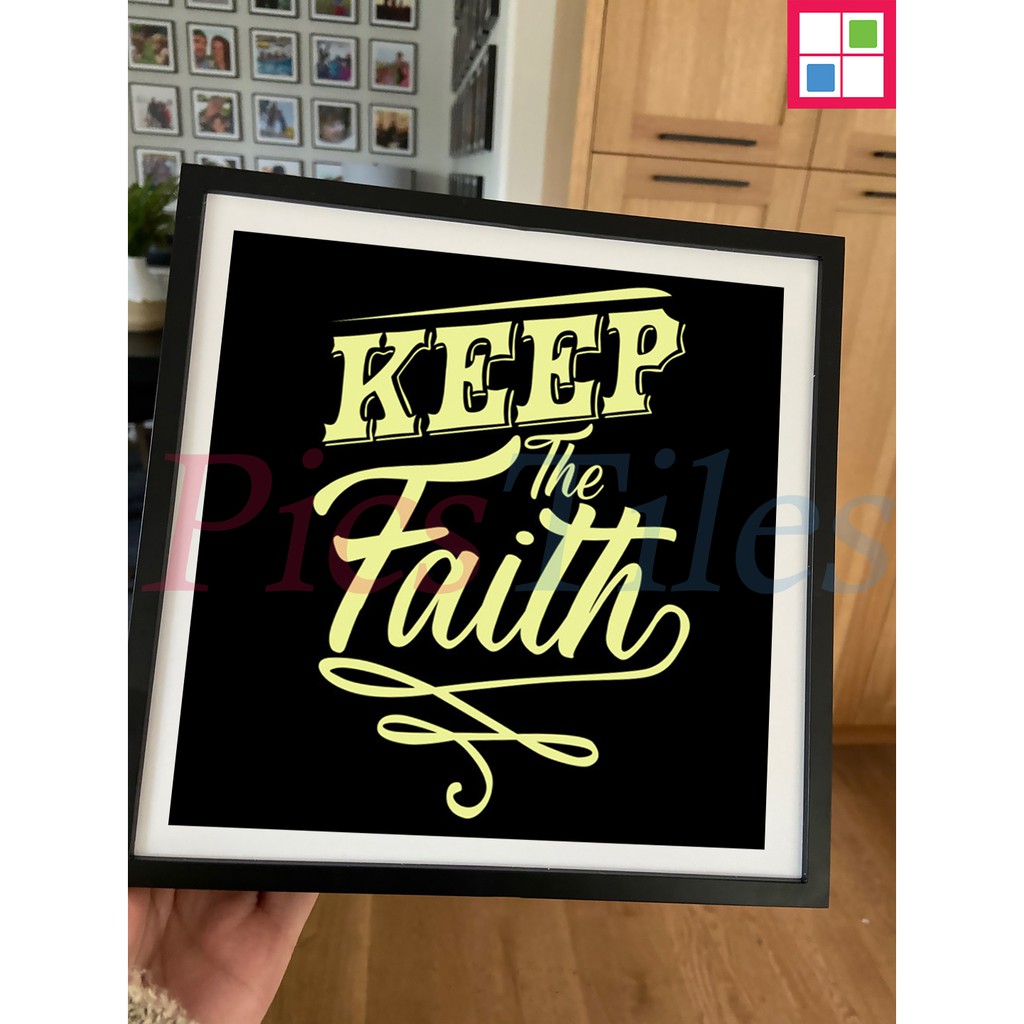 Bible Verse in Restickable Frame (Faith) | Shopee Philippines