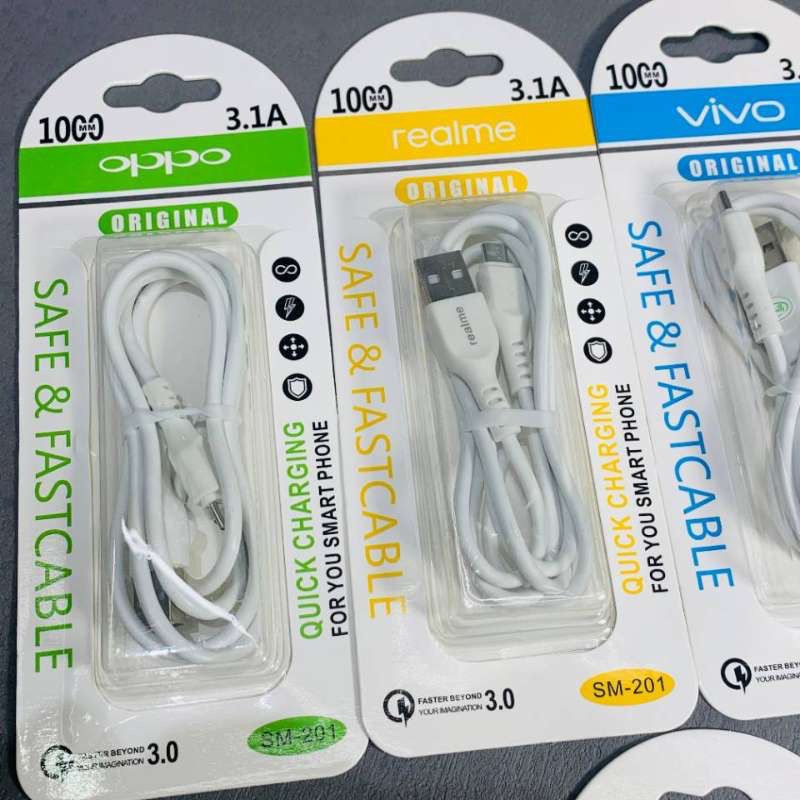 SAM USB Cable 5A 3.1A Fast Charge Data Transfer Sync & Charge Android ...