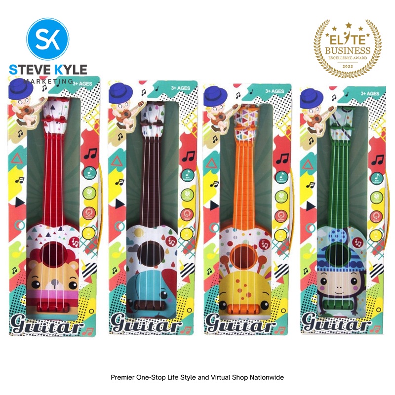 Children Musical Instrument Round Animal Ukulele | Shopee Philippines