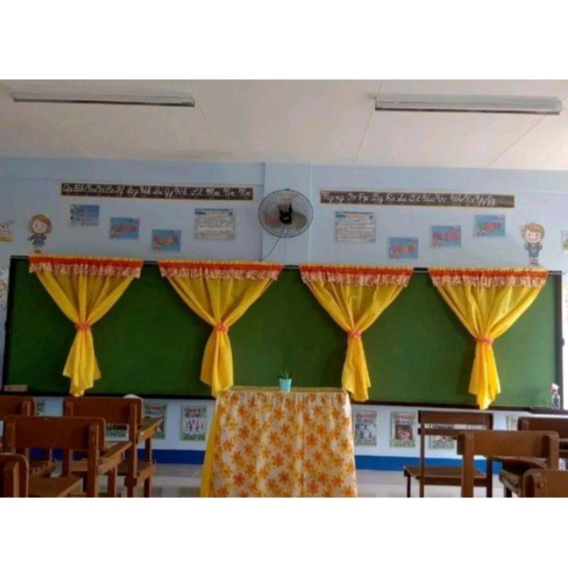 Classroom Window Blackboard Curtain | Shopee Philippines