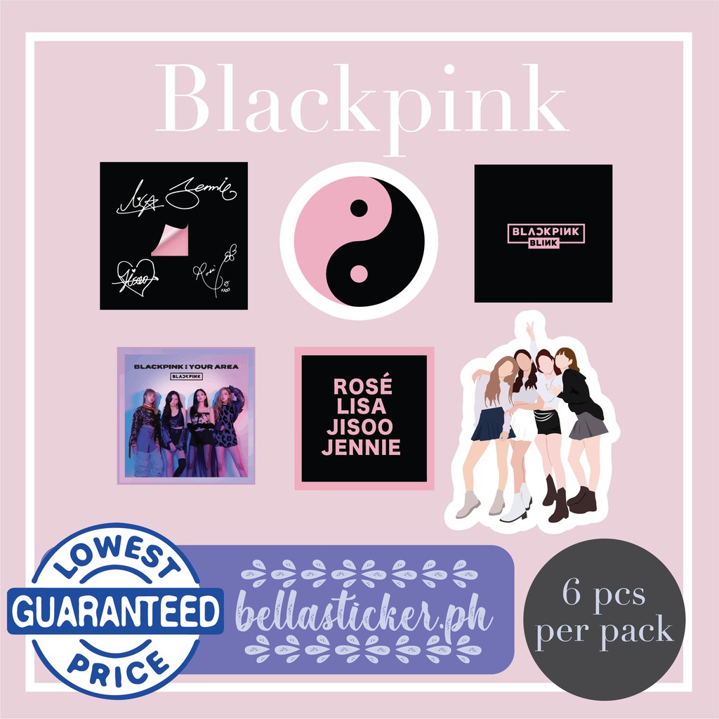 *WATERPROOF LAMINATED* BLACKPINK STICKER PACK BLNK | Shopee Philippines