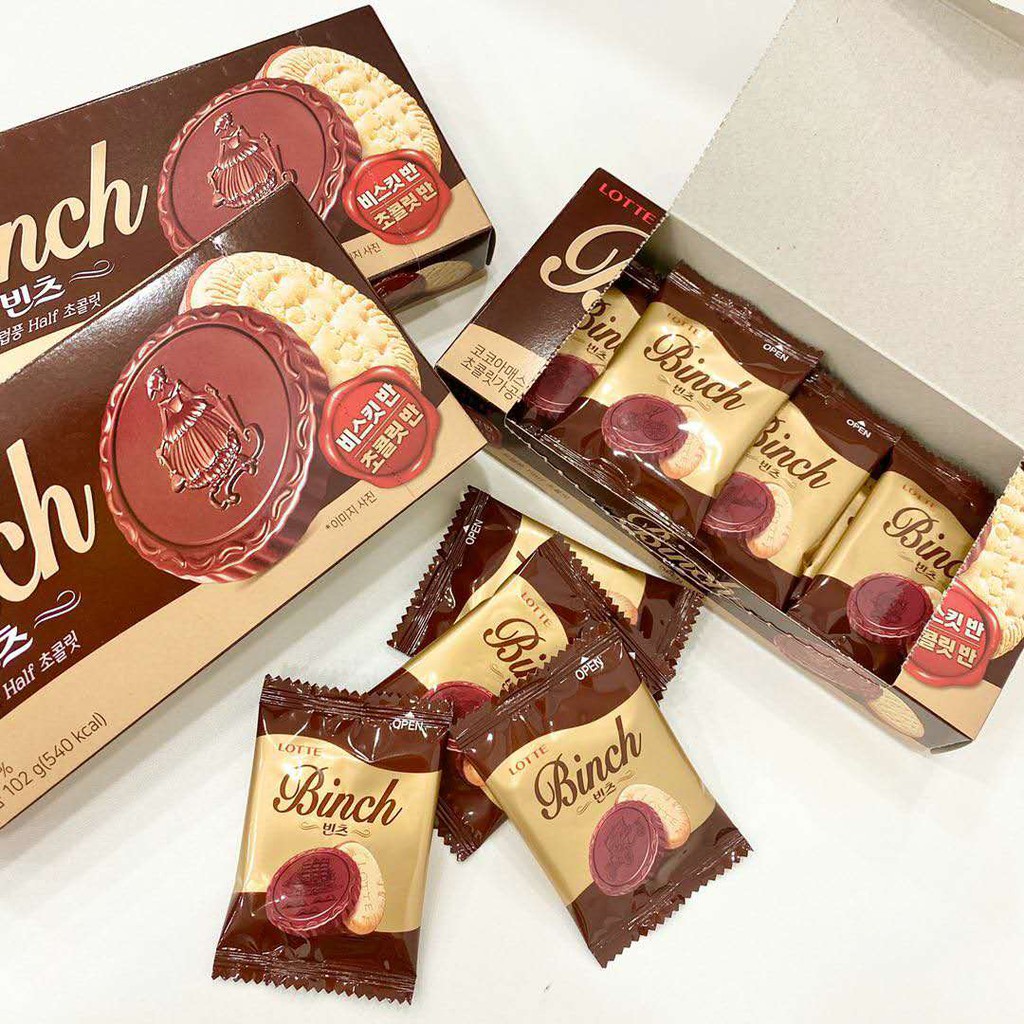 LOTTE BINCH CHOCOLATE BISCUITS FROM KOREA Shopee Philippines