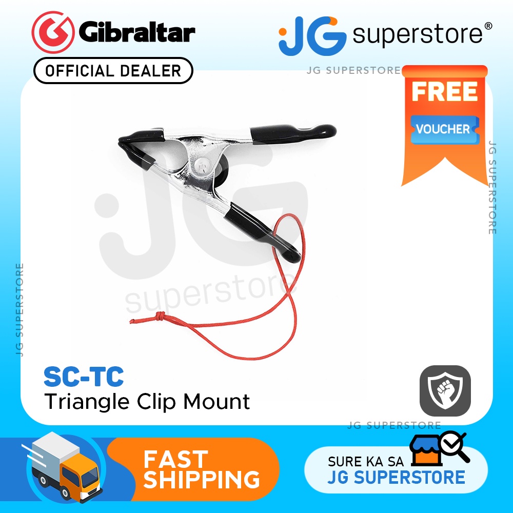 Gibraltar SC-TC Heavy-duty Triangle Clip Mount with Rubber Coated Tips ...