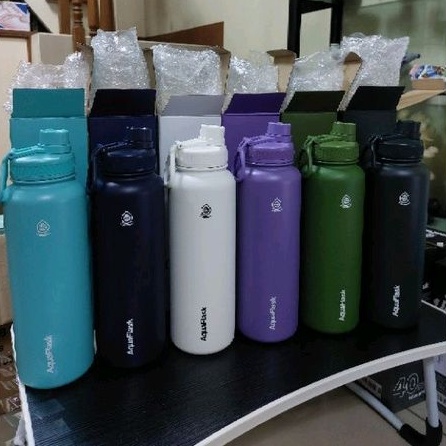 Aquaflask 40oz Wide Mouth with Spout Lid Vacuum Insulated Stainless ...