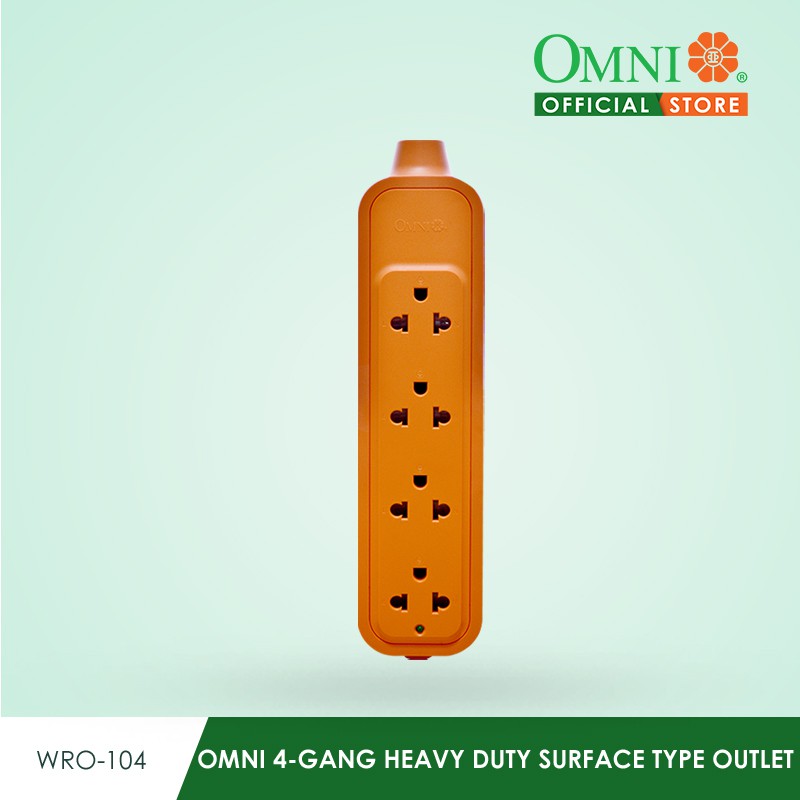 OMNI 4-Gang Heavy Duty Surface Type Outlet - WRO-104 | Shopee Philippines