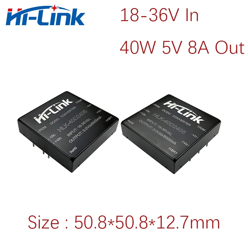 18-36V to 5V 8A 40W output DC to DC converter module Hi-Link dcdc ...