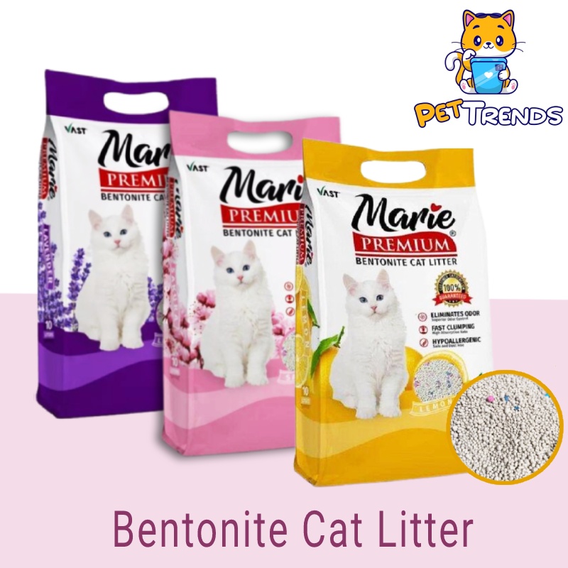 Marie Premium Bentonite Cat Litter (10 Liters) | Shopee Philippines