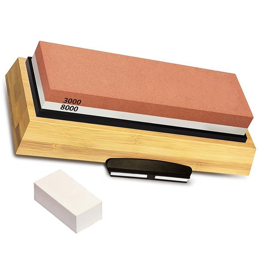 Sharpening Stone 3000 & 8000 Grit - Double Sided Whetstone Set | Shopee Philippines