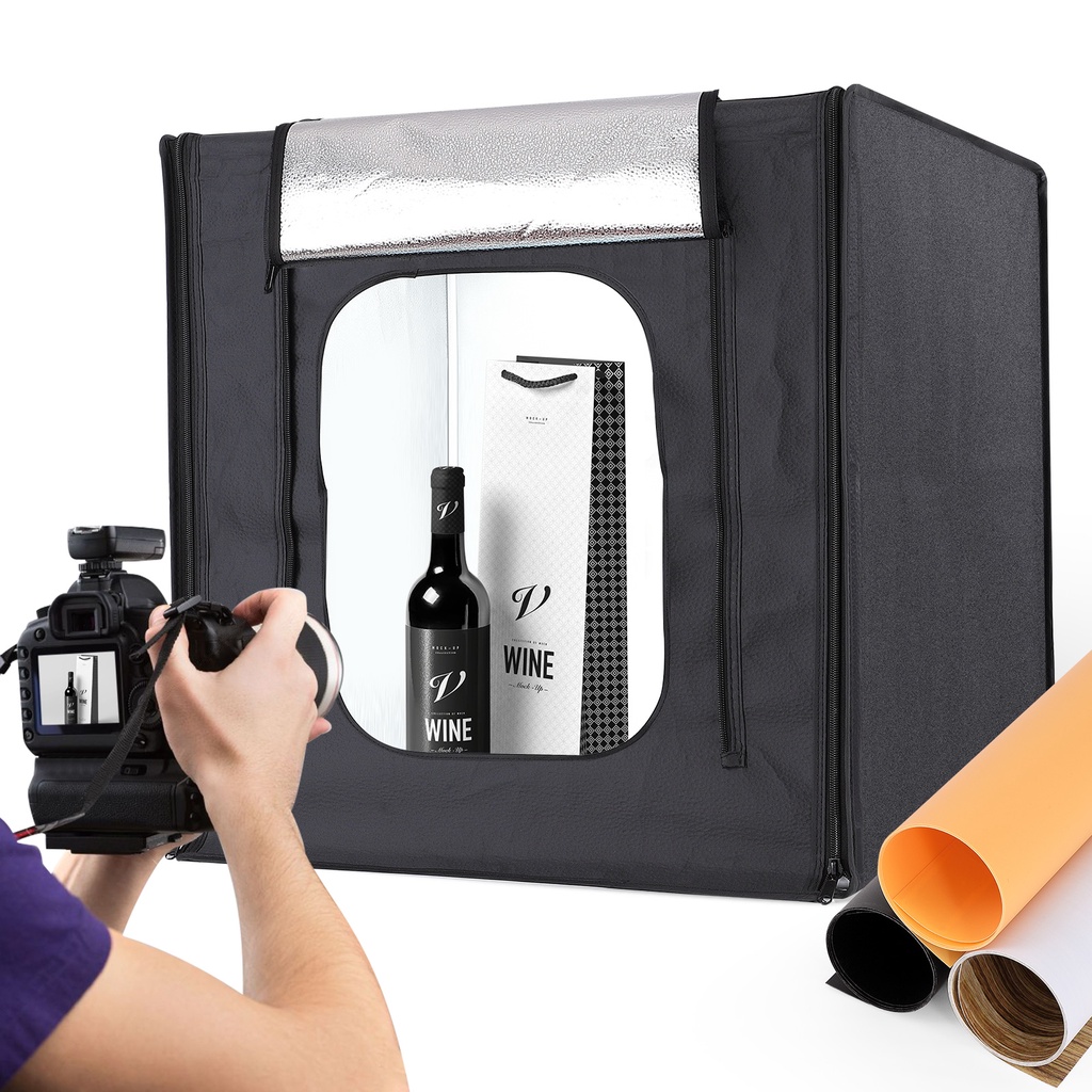 Light Box Photography 32"x32" Photo Box with Lights Professional ...