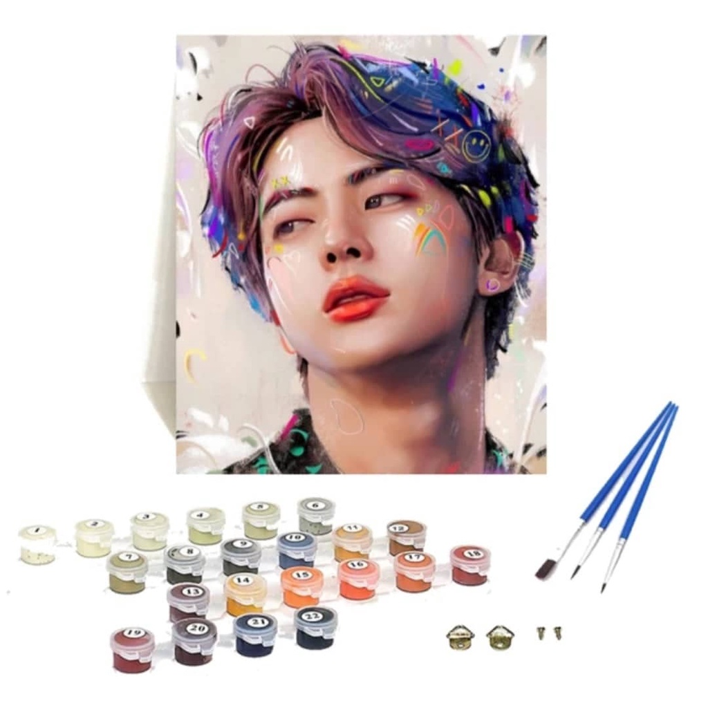 KPOP Merchandise Shop BTS Bangtan Boys Solo Portrait DIY Canvas Paint ...