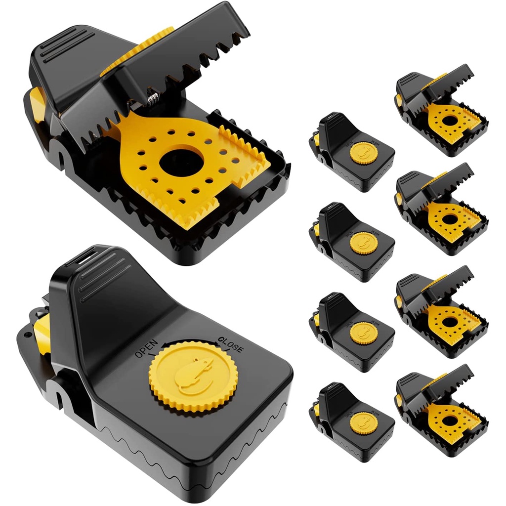 Upgraded MOUSE RAT TRAPS - HIGH SENSITIVE SNAP BIG PLASTIC MOUSE TRAP ...