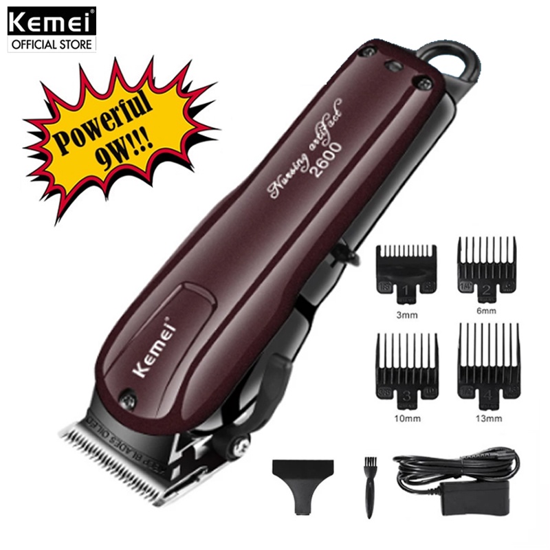 Kemei KM-2600 High Power Complete Haircut Kit Rechargeable Precision ...