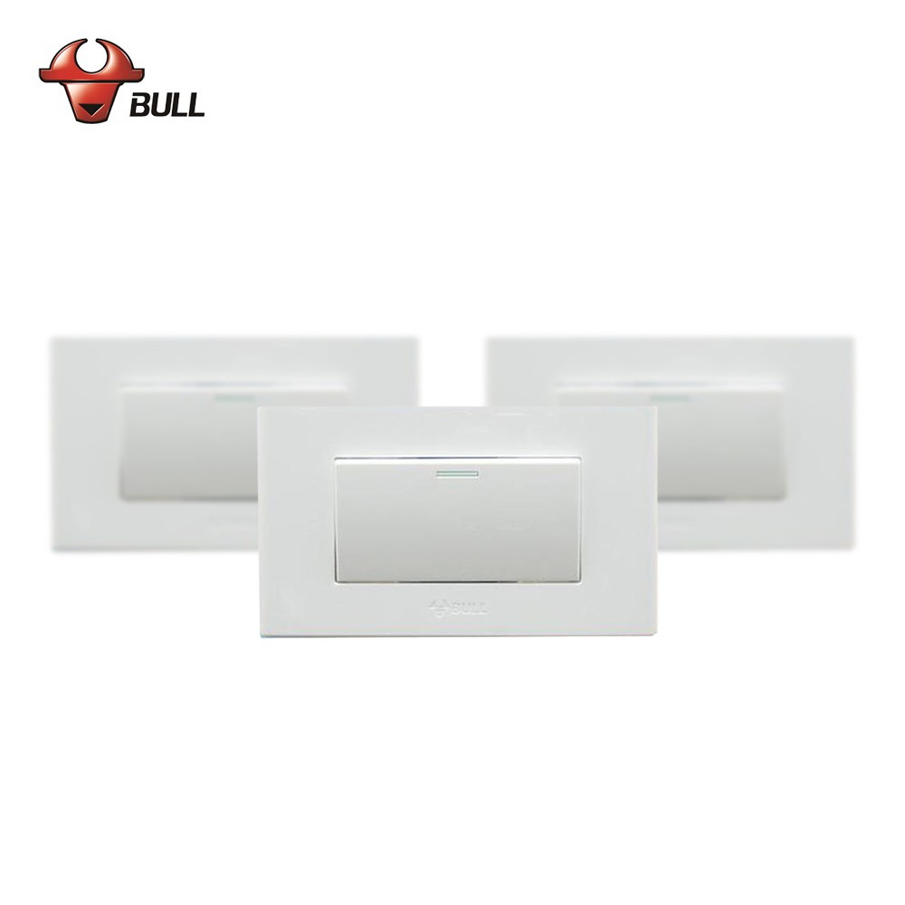 BULL 1 Gang 3 Way Wall Switch G04K112Y White BUNDLE | Shopee Philippines