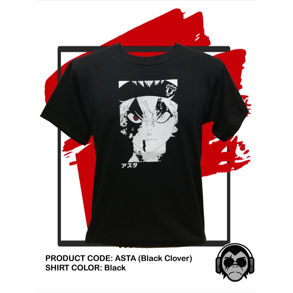 ASTA Black Clover Anime inspired shirt | Shopee Philippines