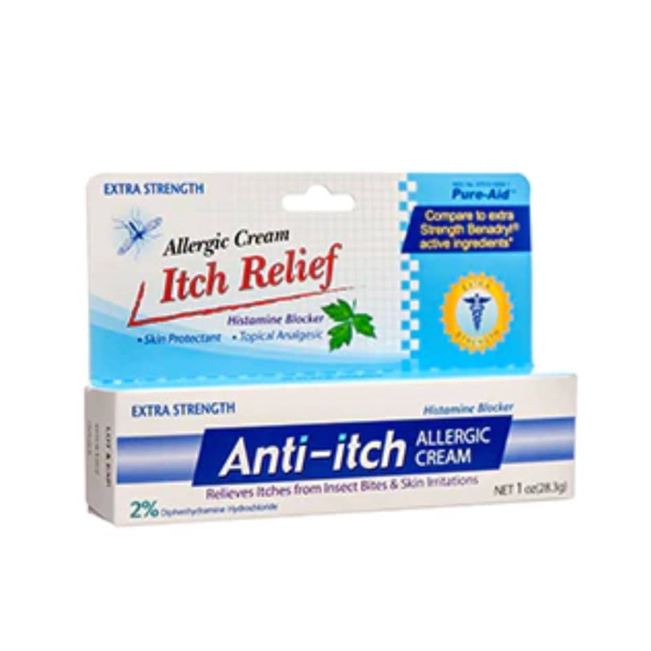 Pure-Aid Anti-itch Allergic Cream (28.3 g) | Shopee Philippines