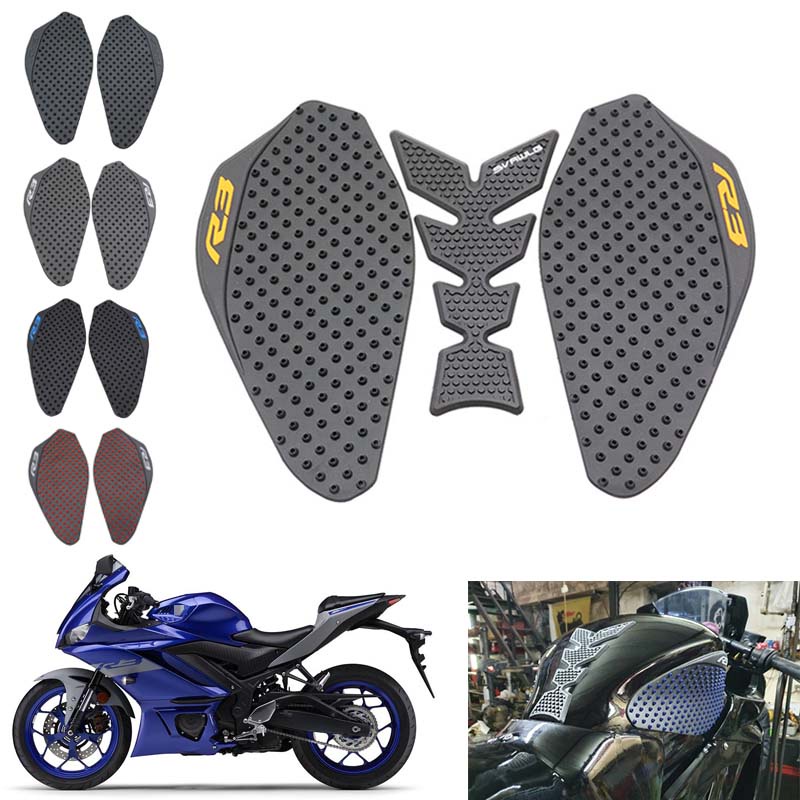 Yamaha YZF R3 YZFR3 2019 20 Motorcycle Anti Slip Tank Pad Sticker Side ...