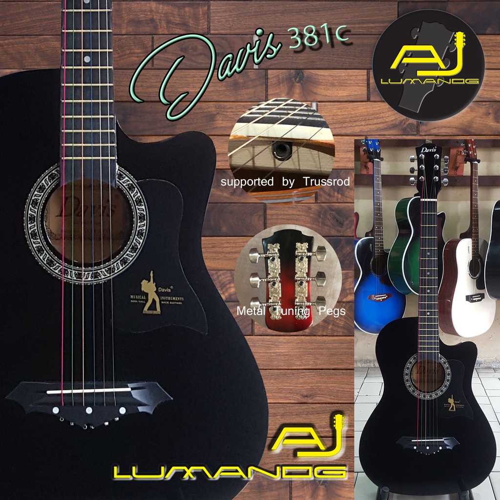 DAVIS 381c Acoustic Guitar By; Antonio Lumanog Jr. | Shopee Philippines