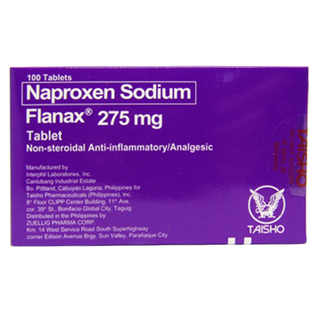 Flanax 275 mg Tablet - 10s | Shopee Philippines