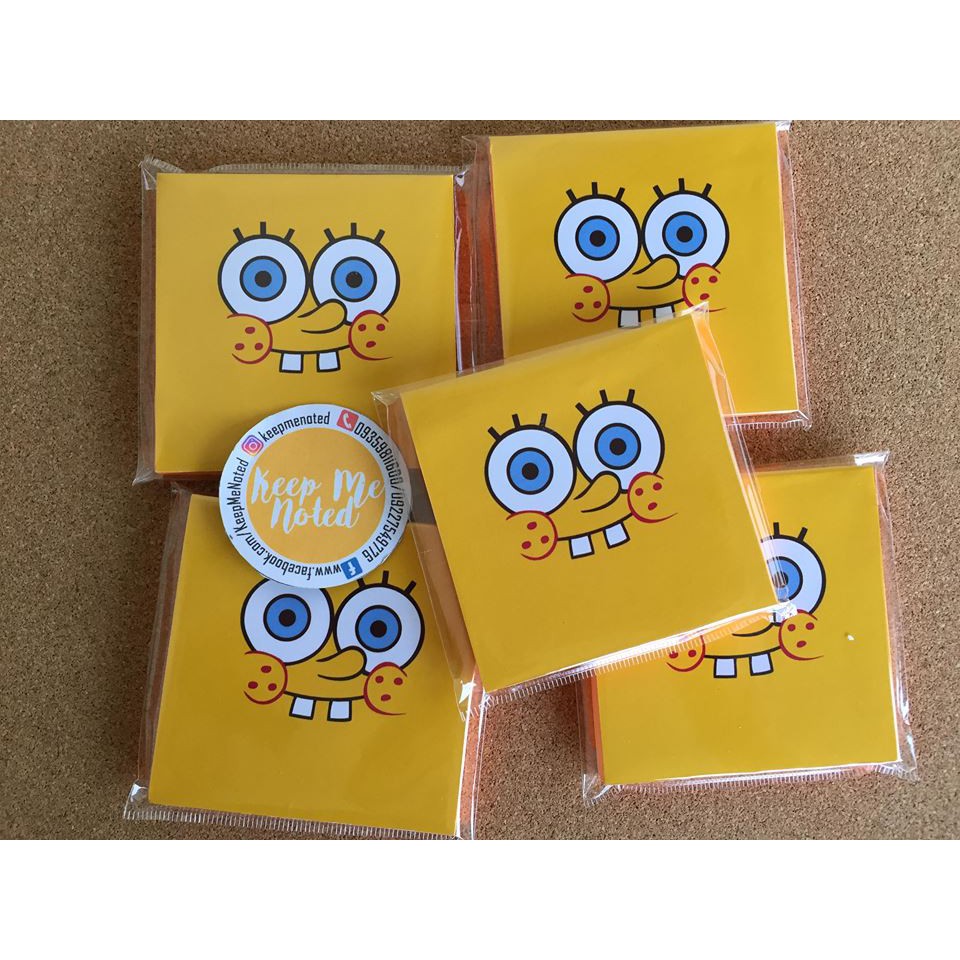 keepmenoted Spongebob Designed Notepad | Shopee Philippines