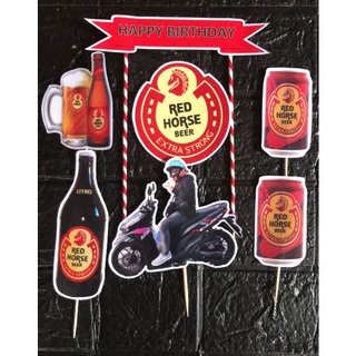 RED HORSE PERSONALIZED CAKE TOPPER | Shopee Philippines