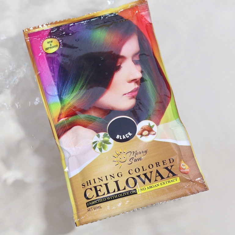 Merry Sun Shining Colored Cellowax | Color: Natural Black | Shopee ...