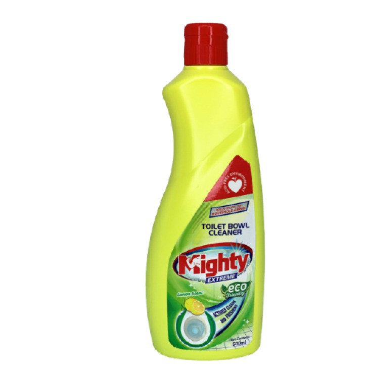Mighty Extreme Toilet Bowl Cleaner Eco Lemon Scent Yellow Lemon 500mL ...