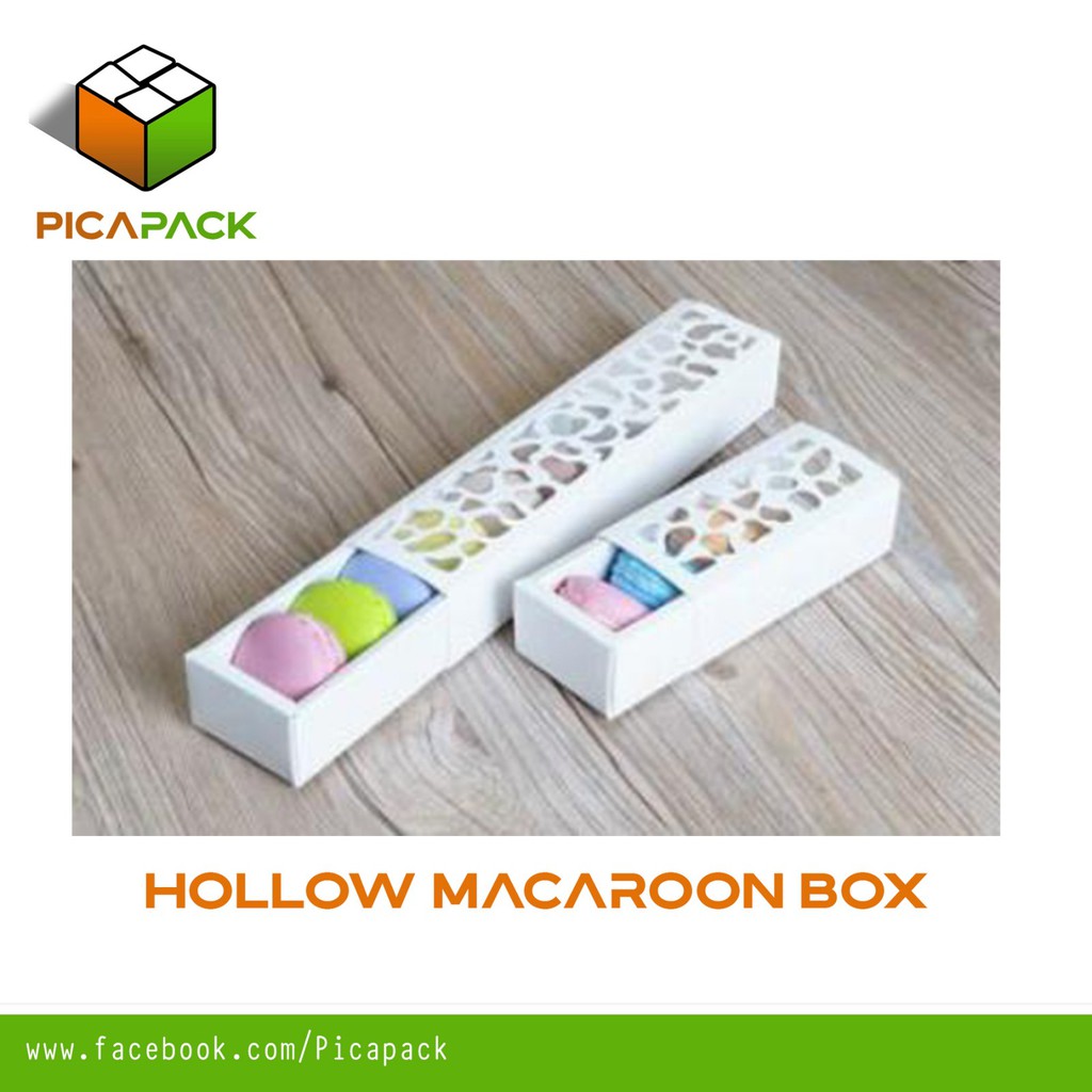 1pc Hollow Box Design Macaroon / Macaron Boxes Dessert Packaging for ...