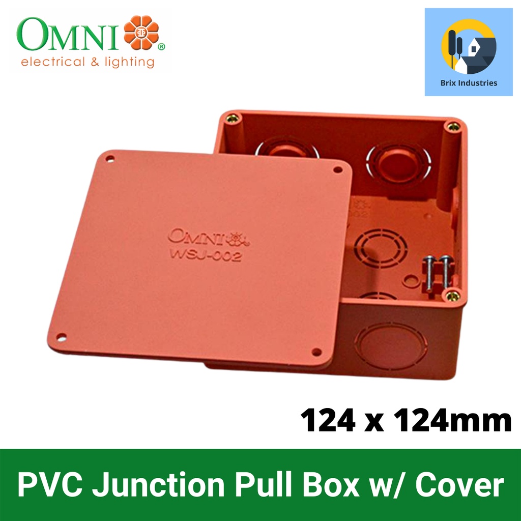 Omni PVC Junction Pull Box with Cover WSJ-002 124x124mm | Shopee ...