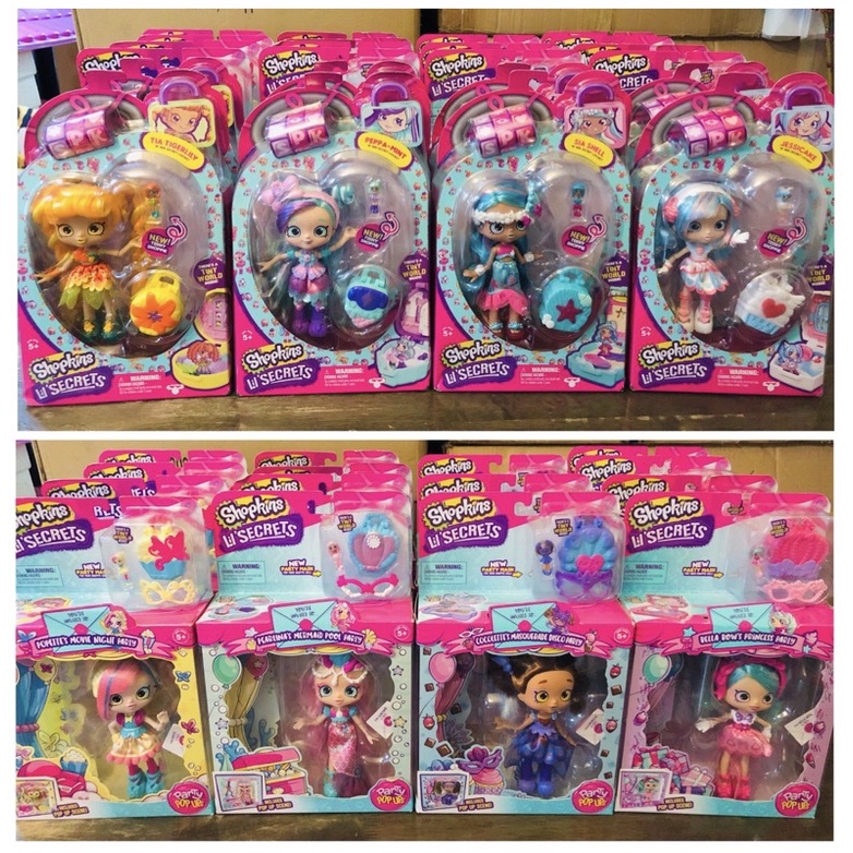 Shopkins Lil’ Secrets Party Shoppies Doll Pack (Sold Per Pack) | Shopee ...