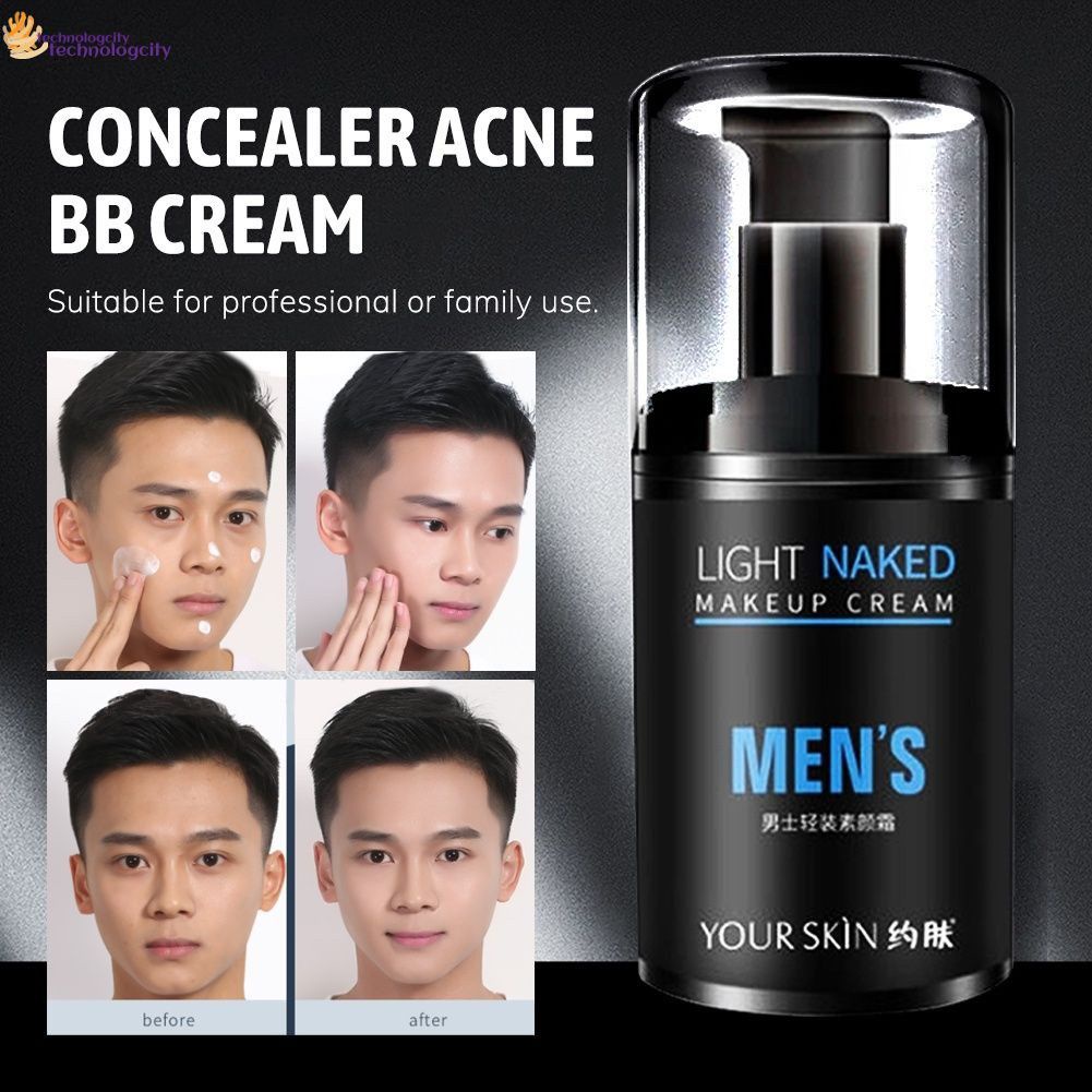About Skin Men's Light Makeup Isolating Cream Concealer Acne Marks Lazy ...