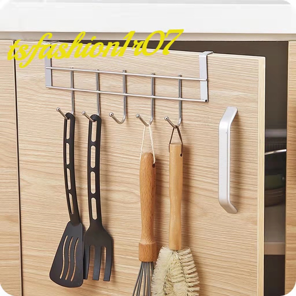 TS Stainless Steel 5 Hooks, Cabinet Door Back 5 Hooks, Coat Back Door Hook | Shopee Philippines