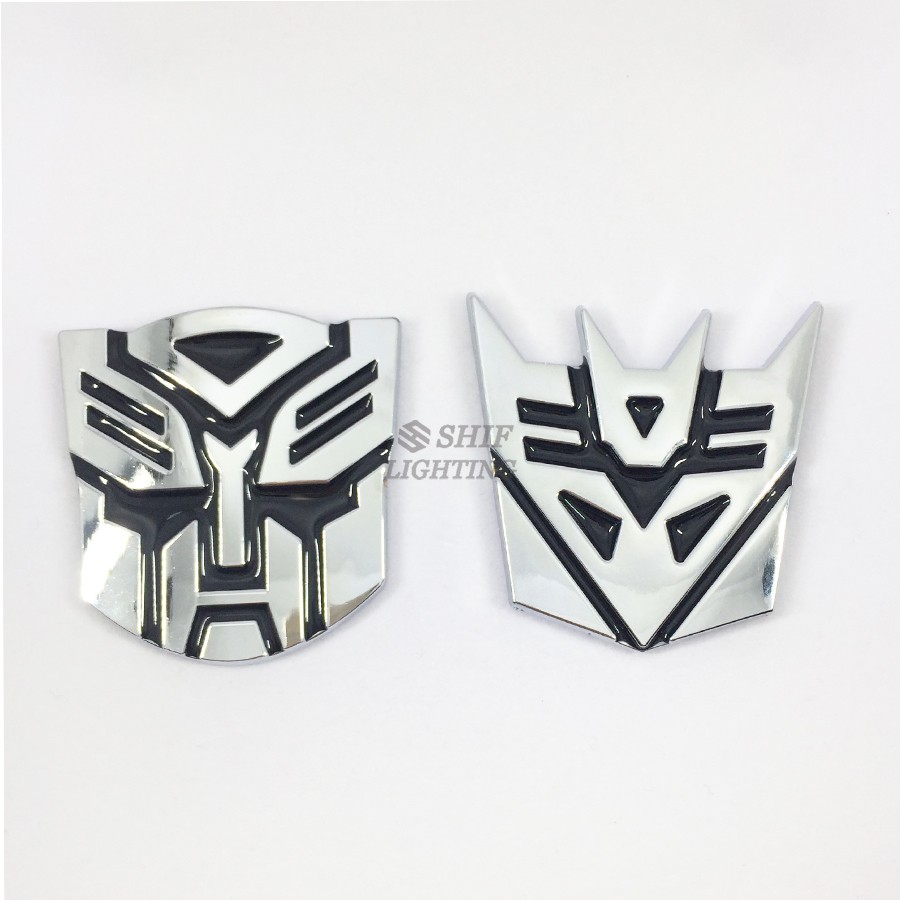 1 x Metal Autobot Transformer Deception Car Emblem Sticker | Shopee ...
