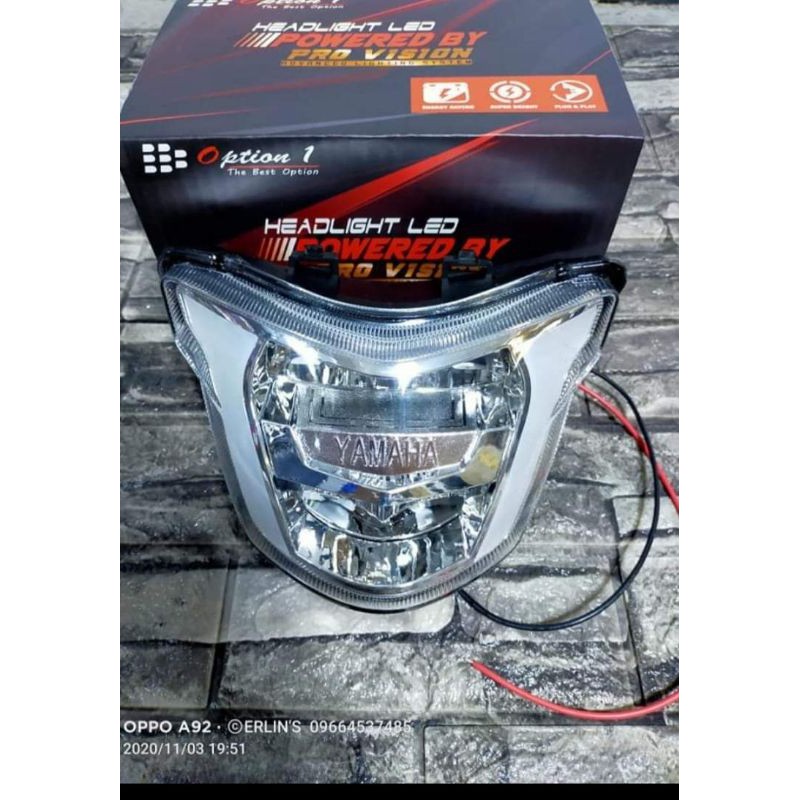OPTION 1 HEADLIGHT ASSY FOR SNIPER 150 V1 | Shopee Philippines