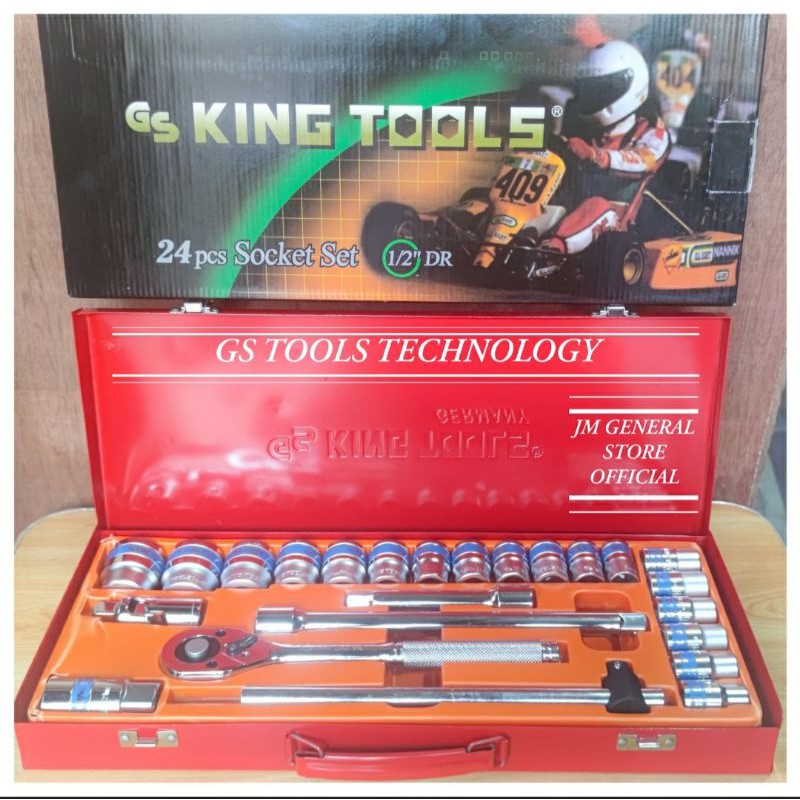 1/2 drive socket set gs king tools tech/ heavy duty 1/2 drive socket ...