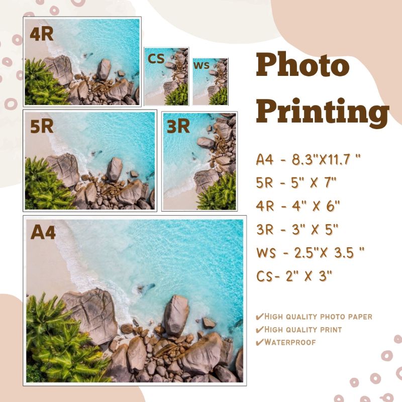 CUSTOMIZED PHOTO (PRINTING SERVICES) | Shopee Philippines