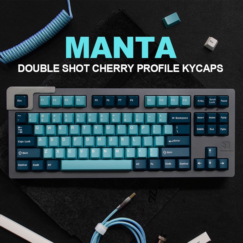 171 KEYS MANTA KEYCAPS DOUBLE SHOT cherry proflie Personalized keycaps ...