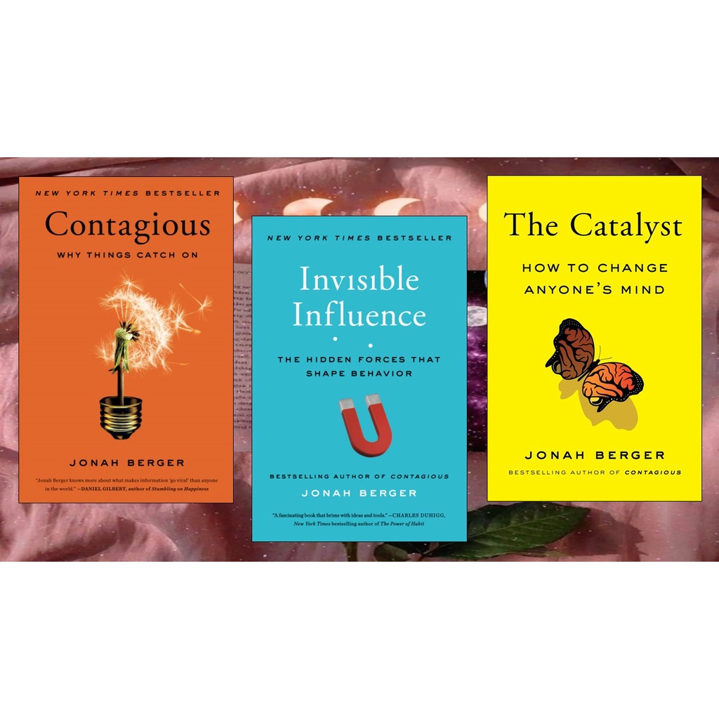 JONAH BERGER'S BOOKS (Contagious, The Catalyst, and Invisible Influence ...