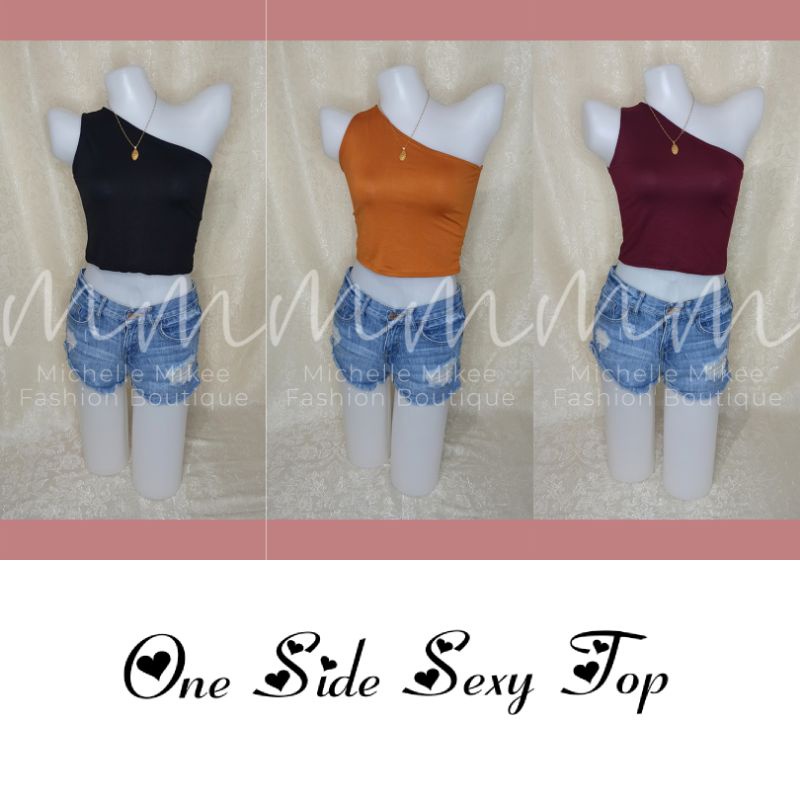 Sexy Tops (One Side, Tie Knot, Backless & String Top) | Shopee Philippines