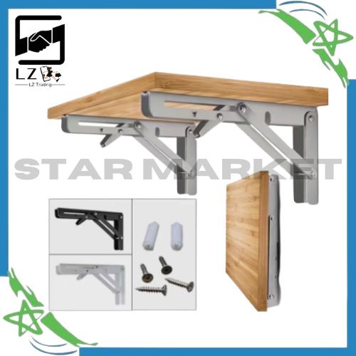 STAR-Heavy Duty Folding Adjustable Heavy Support Wall Mounted Triangle ...