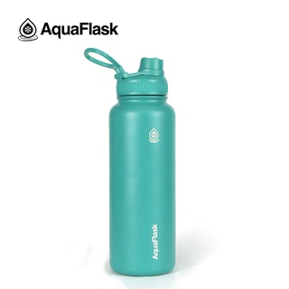 Aquaflask 40oz Turquoise Blue Wide Mouth with Spout Lid Vacuum ...