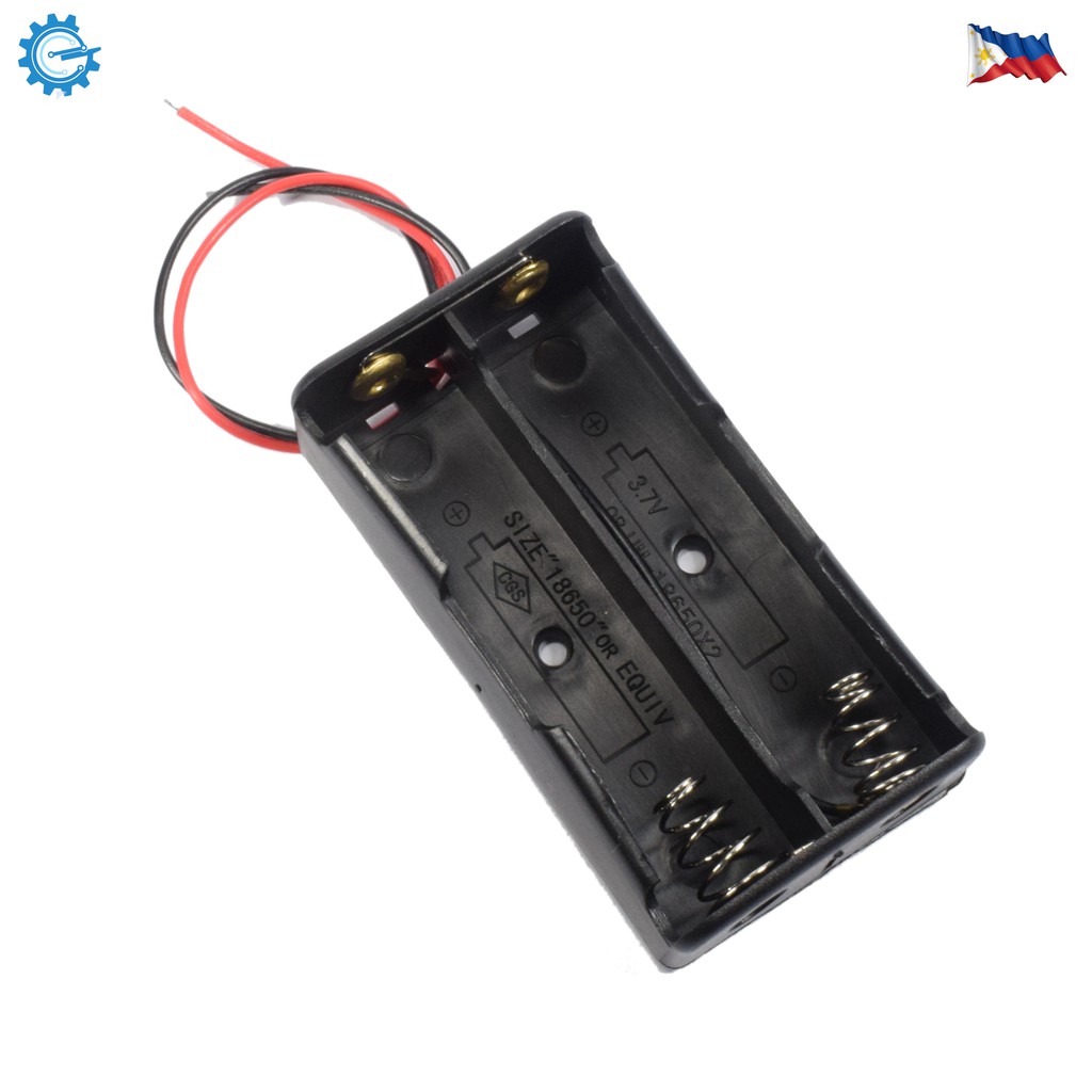 2S Parallel size 18650 Li-ion Battery Holder (3.7V output) | Shopee ...