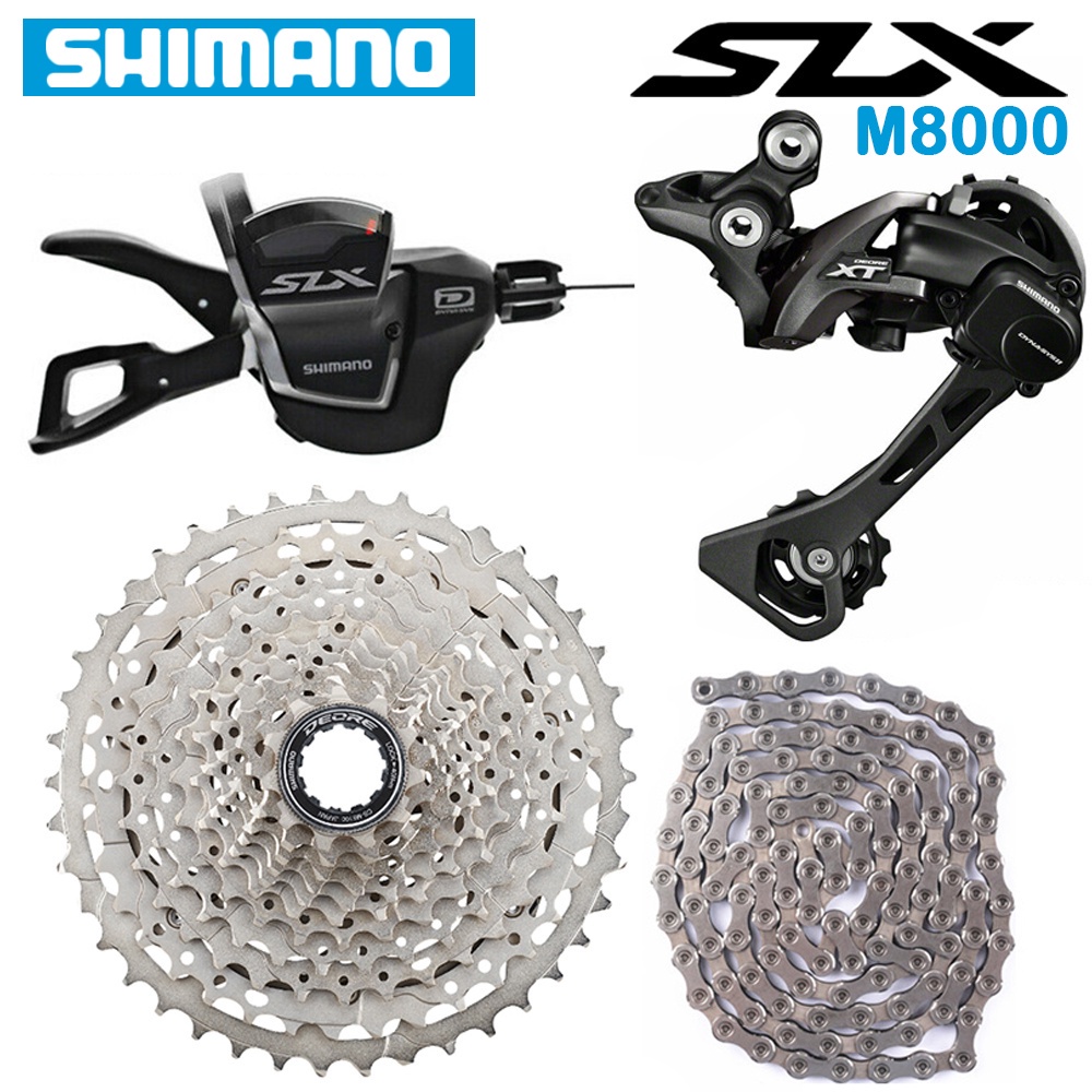 Shimano XT M8000 SLX M7000 1x11 2x11 Speed Groupset For MTB Bicycle SunRace Sunshine Cassette ...