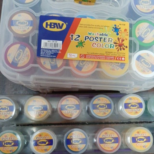 HBW Poster Paint Set of 6s | Shopee Philippines