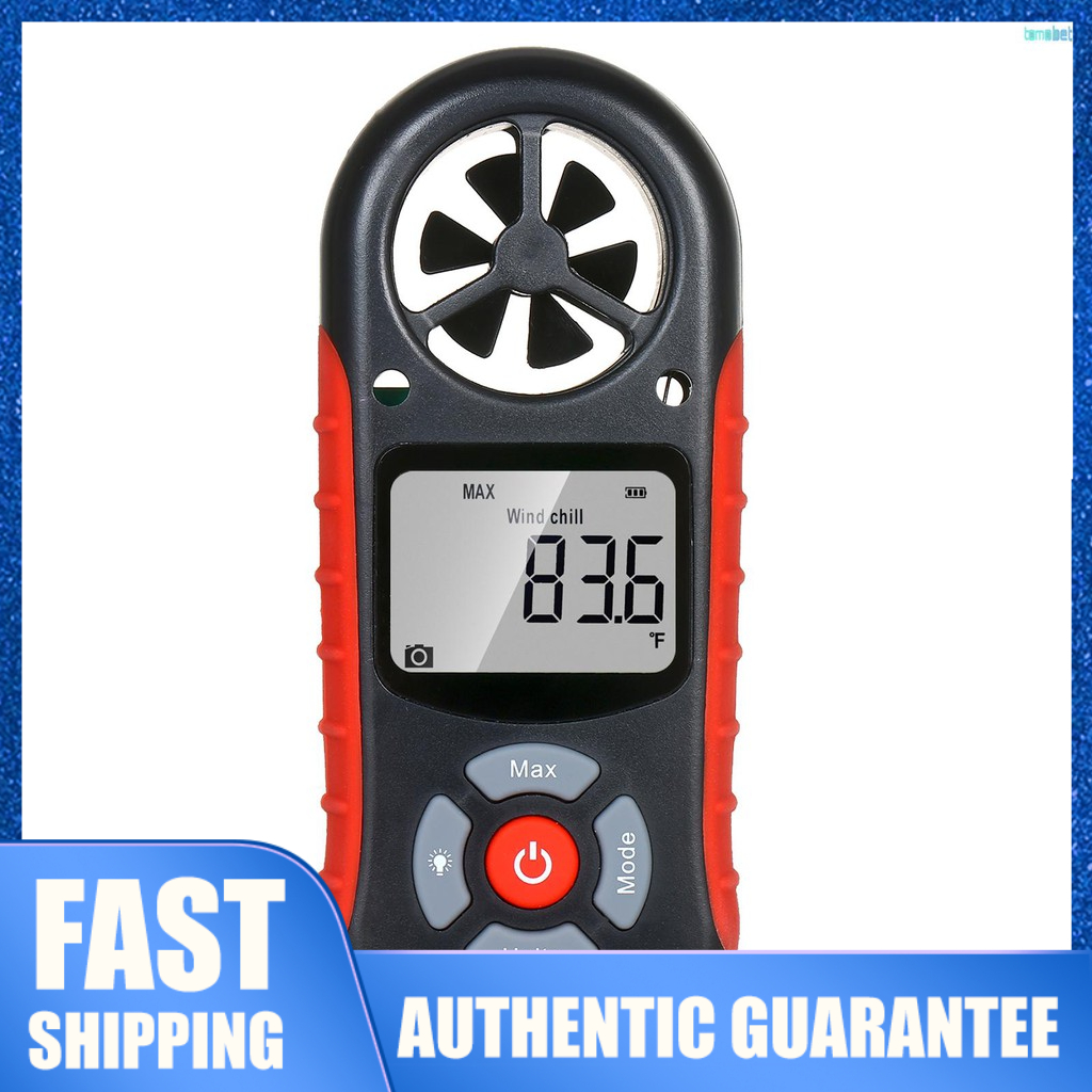 8 in 1 Handheld Digital Anemometer Wind Speed/Wind Chill/Temperature ...