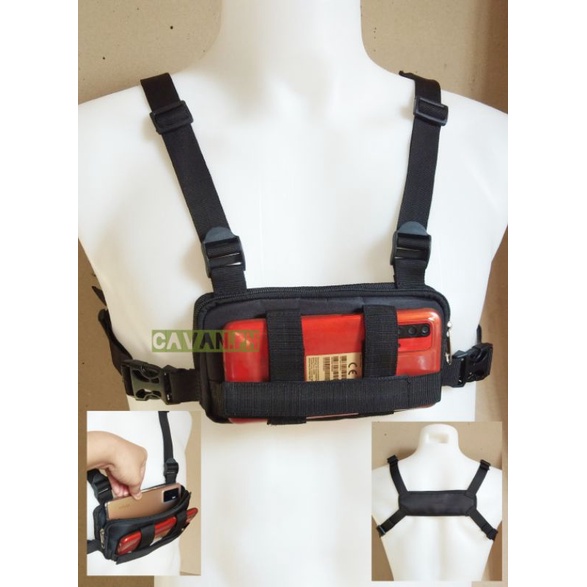 Vlog bag phone bag adjustable on chest universal phone chest body ...
